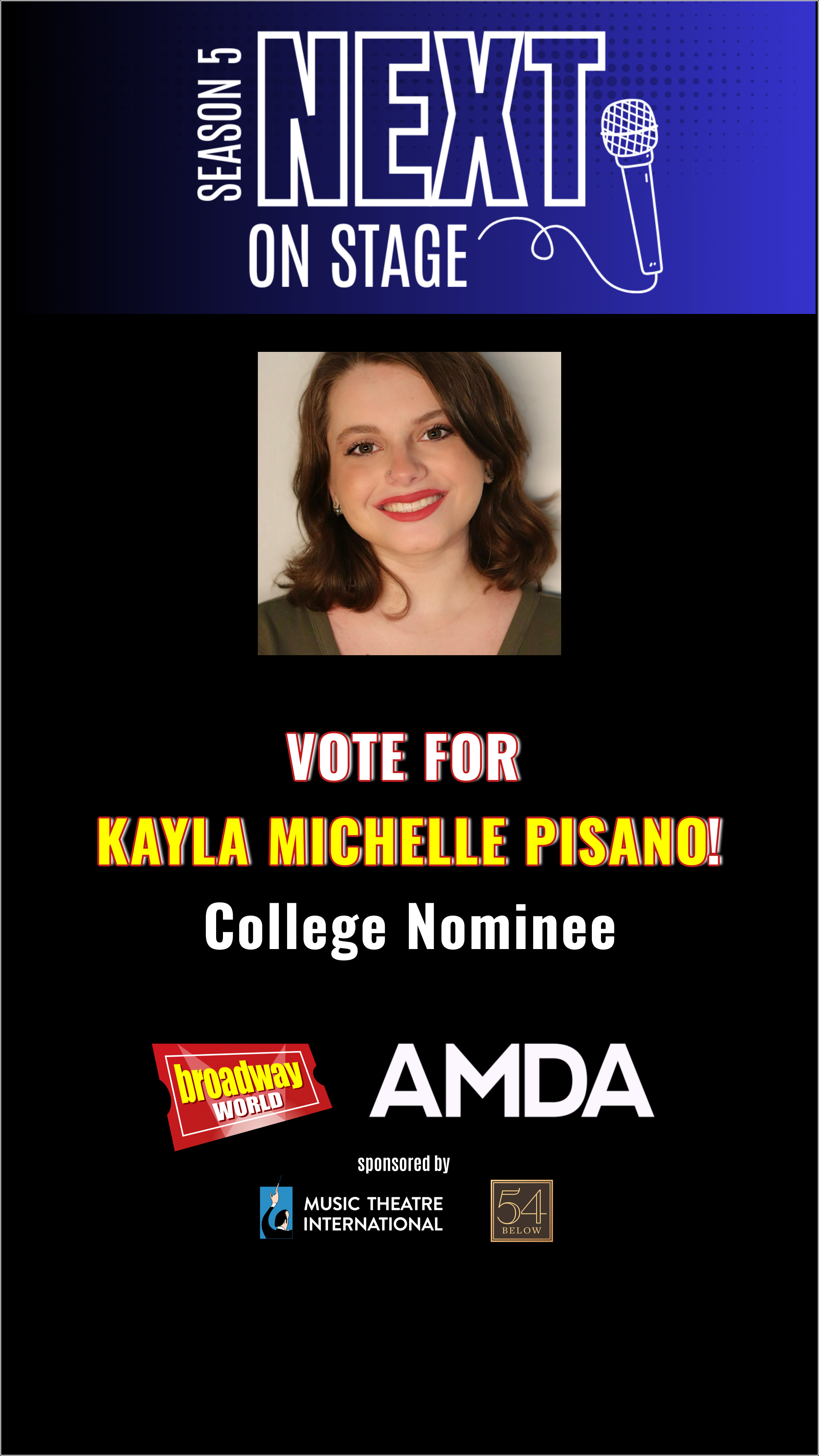 Kayla Michelle Pisano - Broadway, Here I Come! BroadwayWorld's Next on ...
