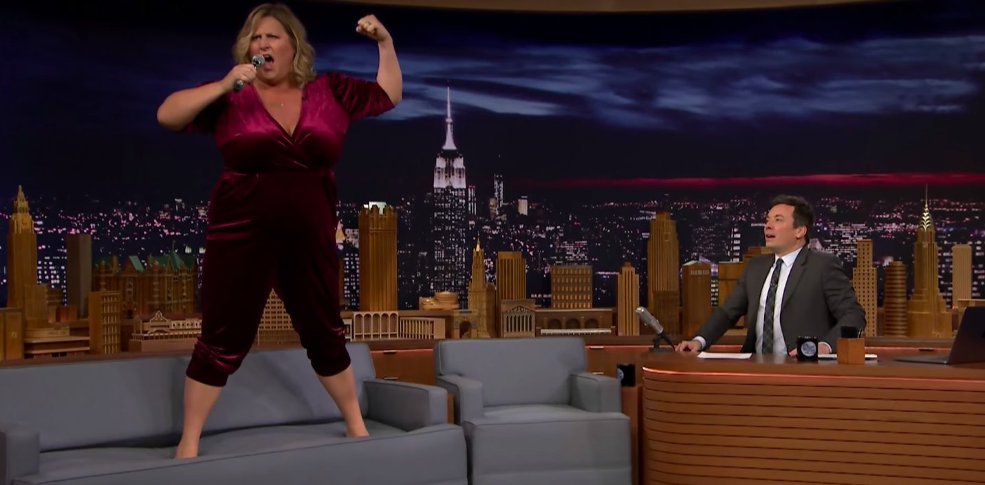 VIDEO: Bridget Everett Performs 'The Climb' on The Tonight Show ...