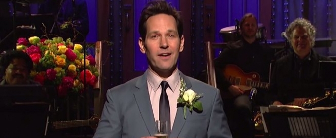 VIDEO: Paul Rudd Toasts to SNL Memories During His Opening Monologue