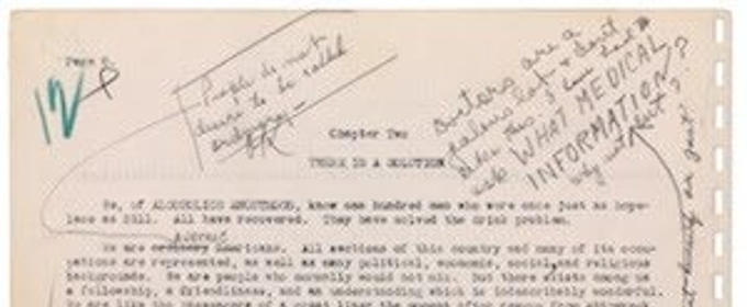 PROFILES IN HISTORY Announces Original Working Manuscript For The Big ...