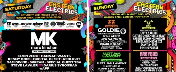 Eastern Electrics Announces Lineup Featuring MK, Orbital, Skream, Big ...