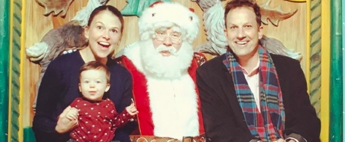 PHOTO: Broadway's Sutton Foster & Daughter Emily Visit Macy's Santaland
