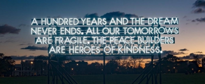 Emergency Exit Arts And Robert Montgomery Bring Peace Poem To London As ...