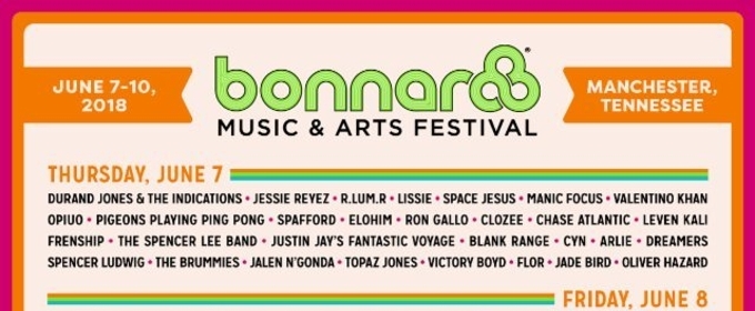 Bonnaroo Announces 2018 Daily Lineup
