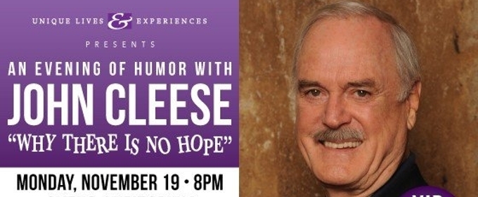 An Evening Of Humor With John Cleese Comes To Ovens Auditorium Nov. 19