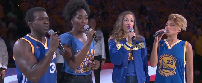 VIDEO: HAMILTON National Tour Cast Performs National Anthem at NBA Finals