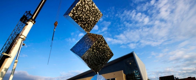 New Kinetic Cube Sculpture Installed On University of Michigan's North ...