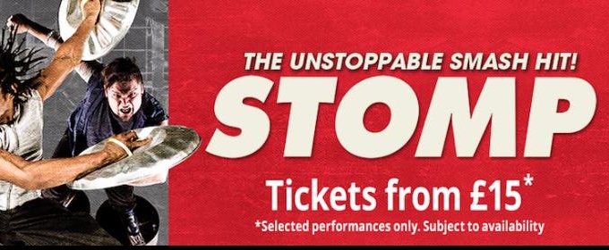 Flash Sale: Up To 74% Off Tickets For STOMP!