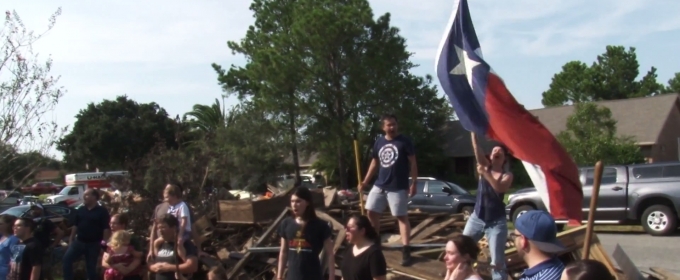 VIDEO: Harvey Victims Perform 'One Day More' After a Barricade Appears ...