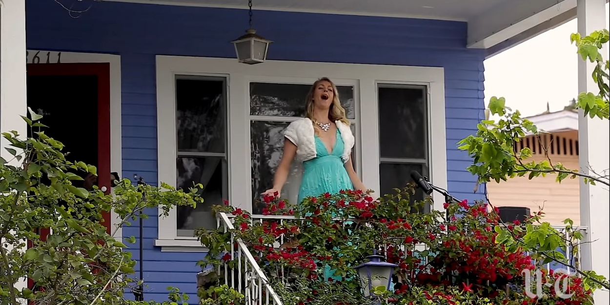 VIDEO: Opera Singer Victoria Robertson Performs From Her Front Porch
