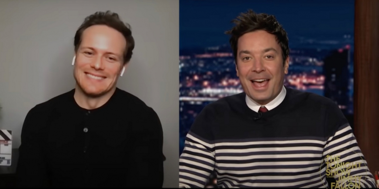 VIDEO: Sam Heughan Says Jimmy Fallon Could Be Burnt at the Stake in ...