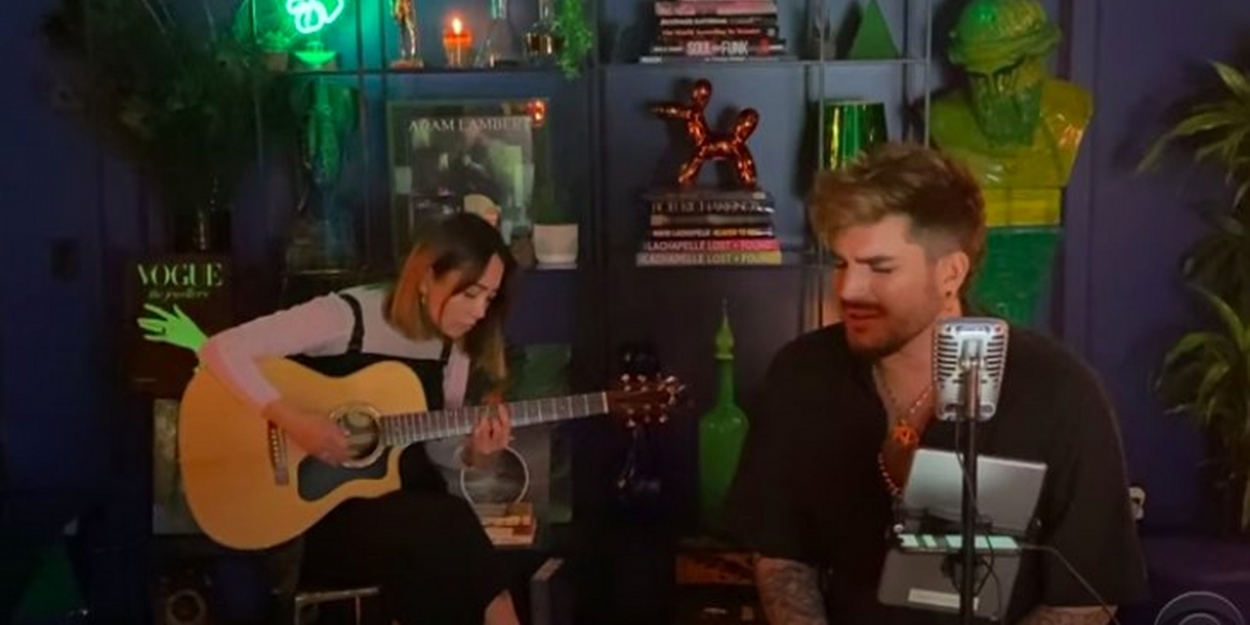 VIDEO: Adam Lambert Performs 'On the Moon' on the LATE LATE SHOW
