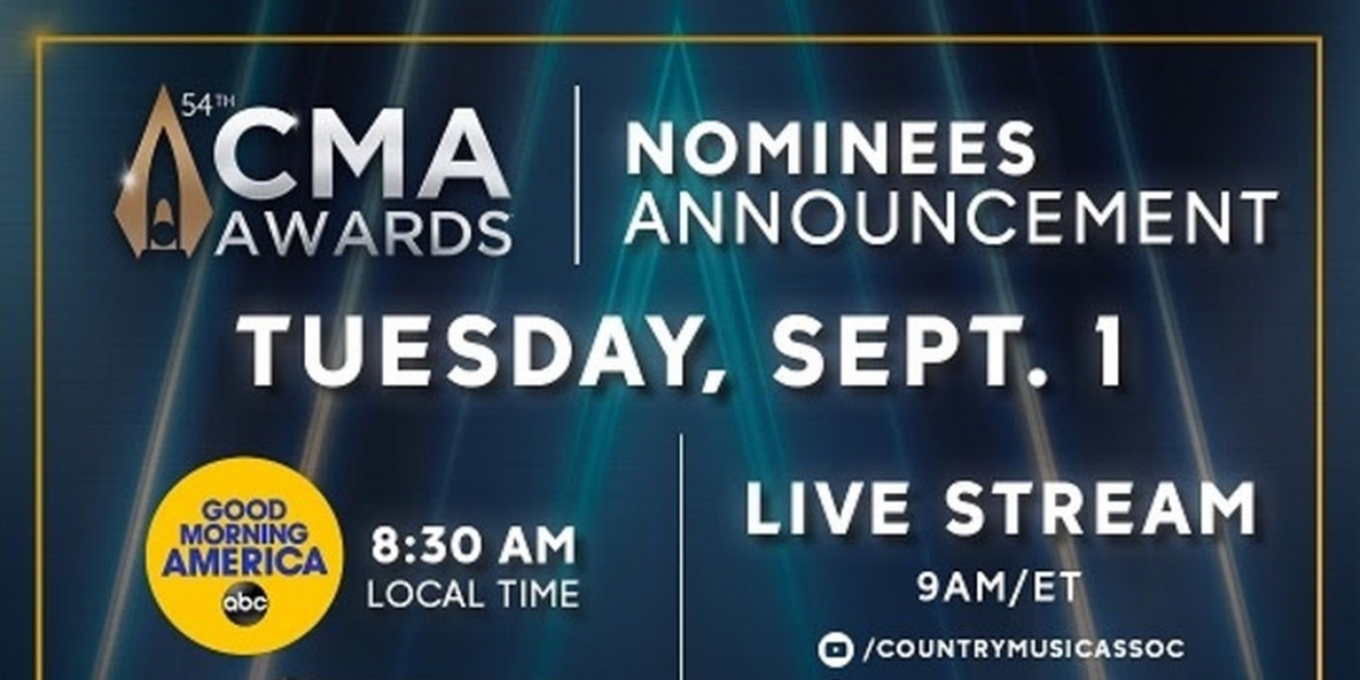 Luke Combs & Carly Pearce Will Reveal Nominees for the 54TH ANNUAL CMA ...