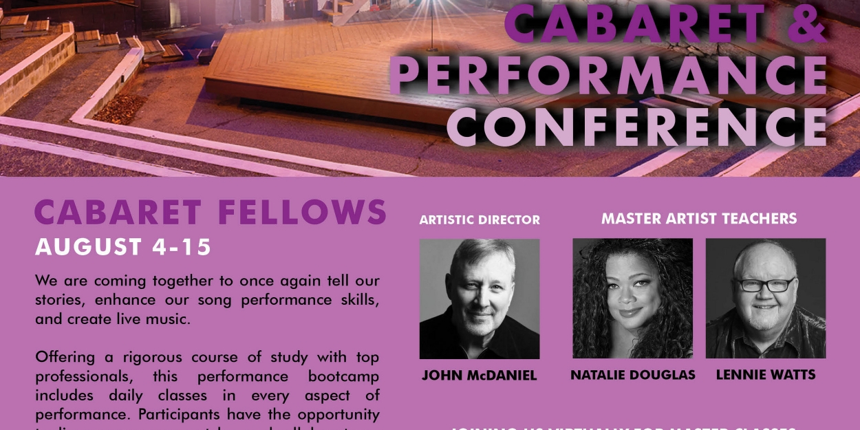 O'Neill Cabaret Conference Returns To Live Sessions For 2021 ...