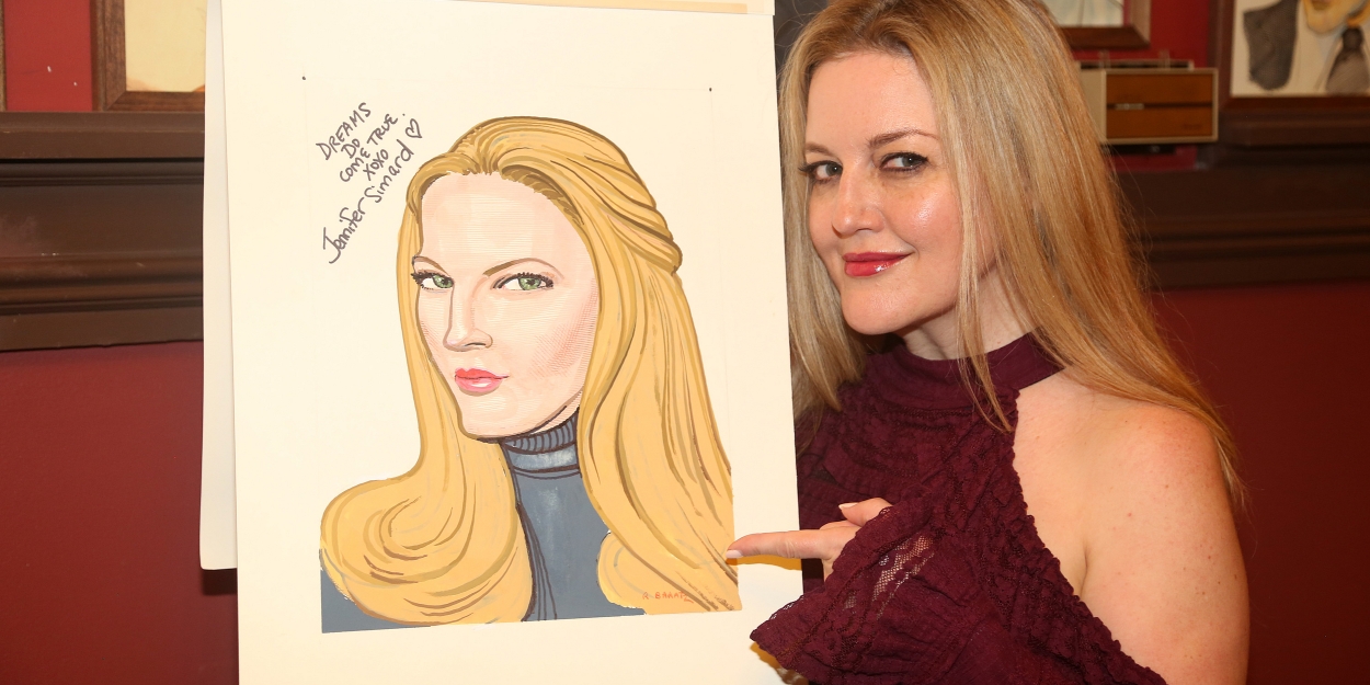 Photos: Jennifer Simard Receives Her Portrait at Sardi's