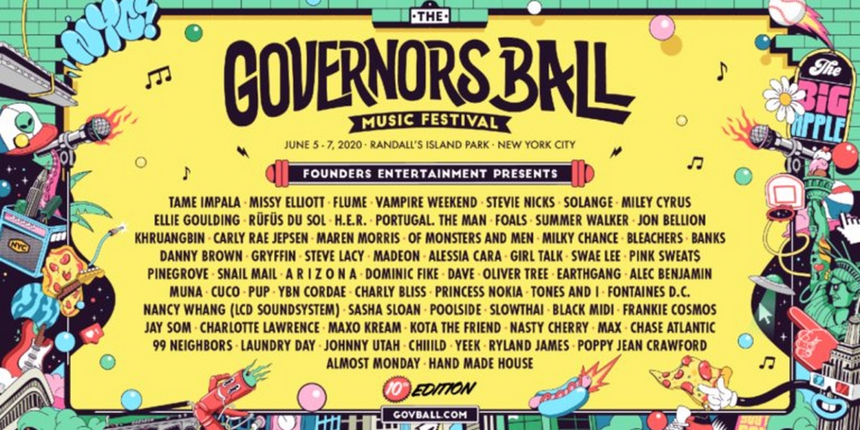 Tenth Annual Governors Ball Music Festival Announces 2020 Lineup