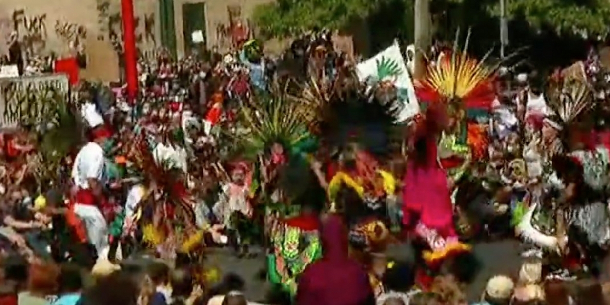 VIDEO: Aztec Dance Group Performs During Protest in Minneapolis