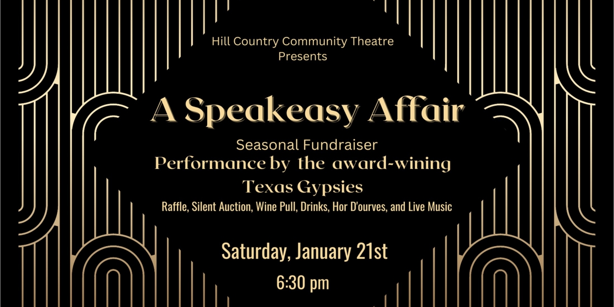 HCCT Announces Public Fundraising Event A SPEAKEASY AFFAIR