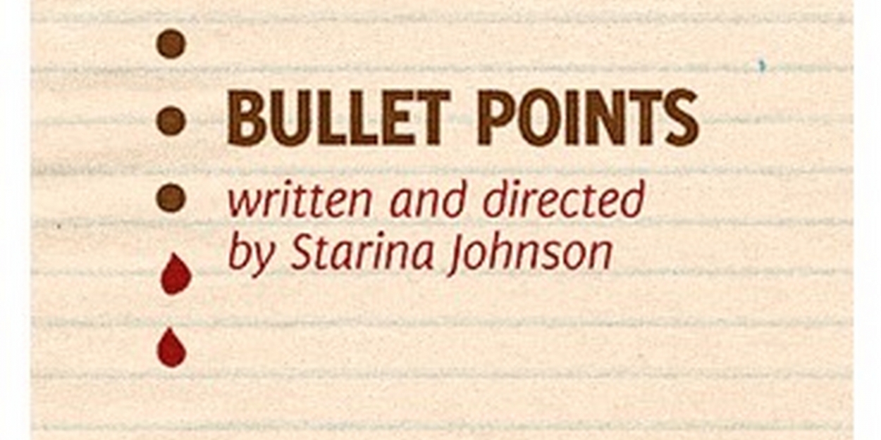 Towne Street Theatre Presents BULLET POINTS: A Spooky Zoom Play
