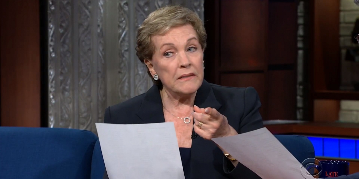 VIDEO: Watch Julie Andrews Read Stephen Colbert a Bedtime Story