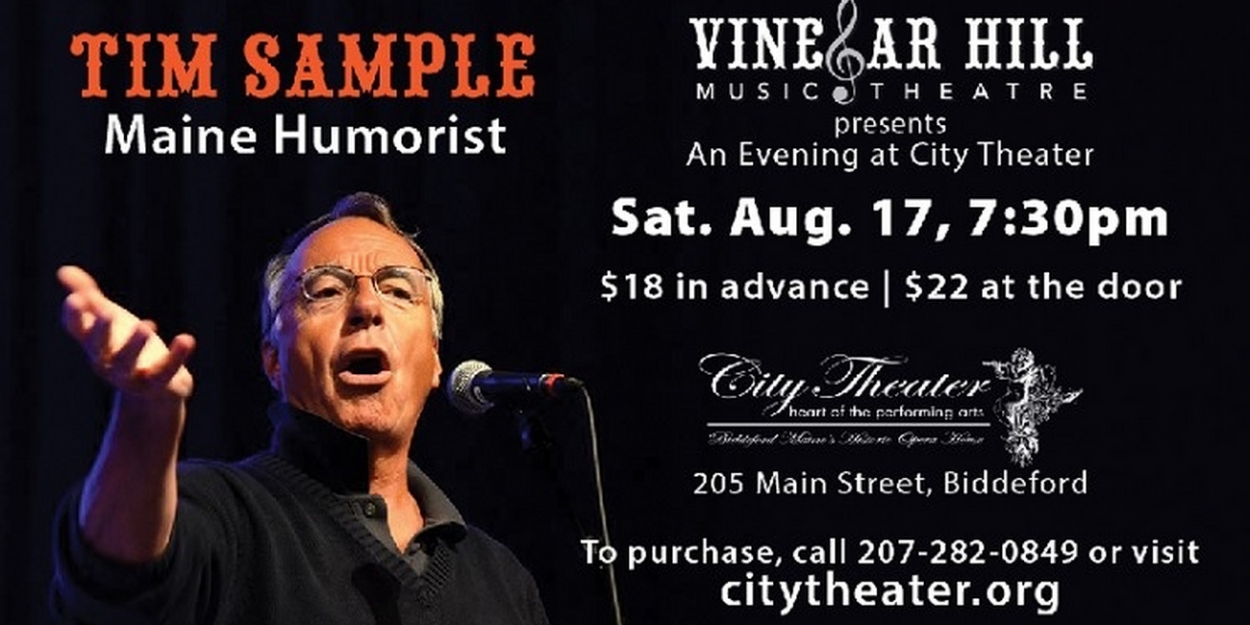 City Theater Hosts An Evening With Maine Humorist Tim Sample