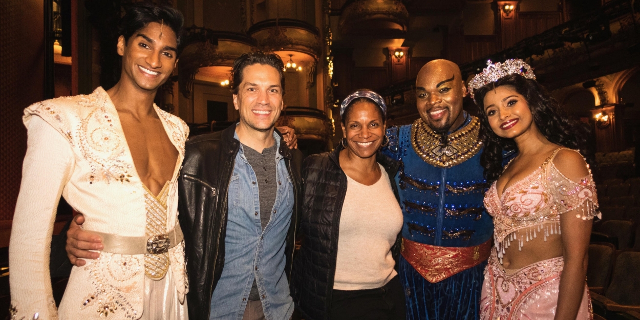 Photo: Audra McDonald and Will Swenson Visit ALADDIN on Broadway