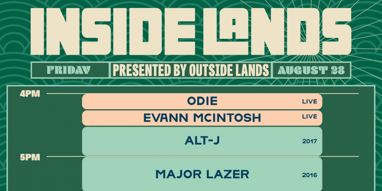 Outside Lands Announces Full Schedule for Inside Lands Virtual Festival