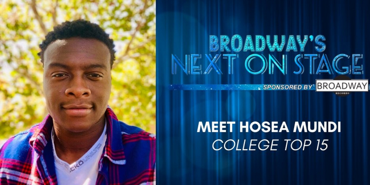 Meet the Next on Stage Top 15 Contestants - Hosea Mundi