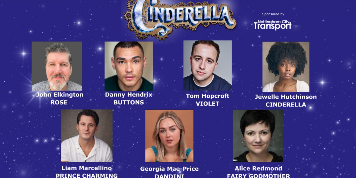 Cast Set For CINDERELLA Panto at Nottingham Playhouse