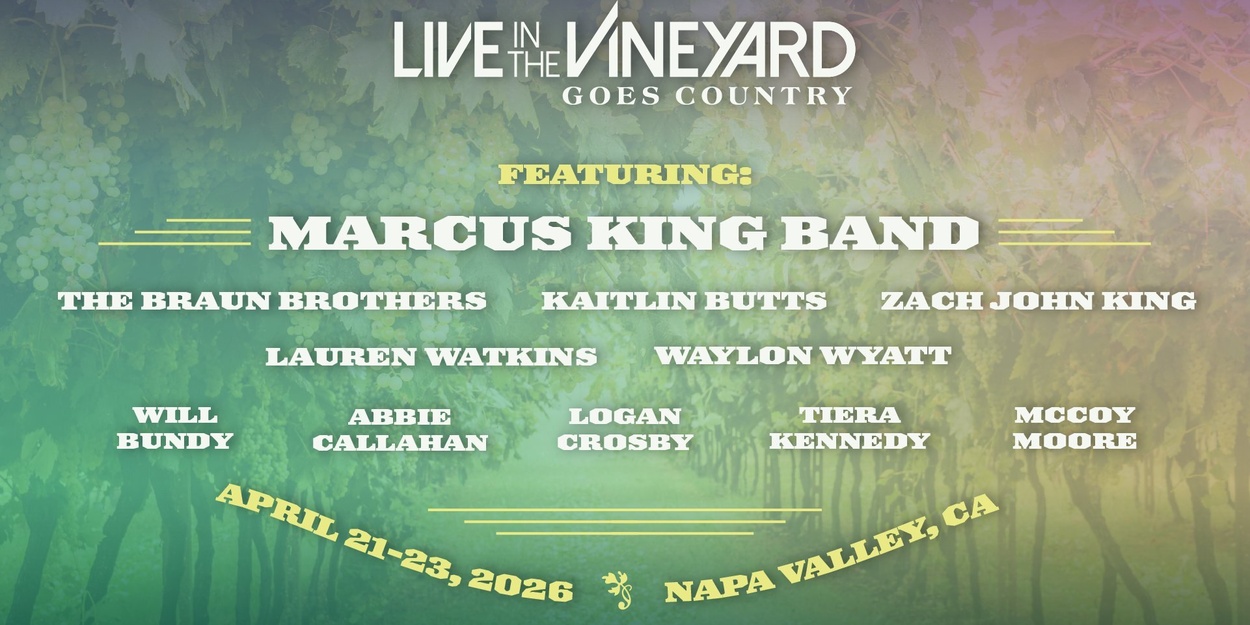 Live In The Vineyard Goes Country Returns to Napa Valley in April