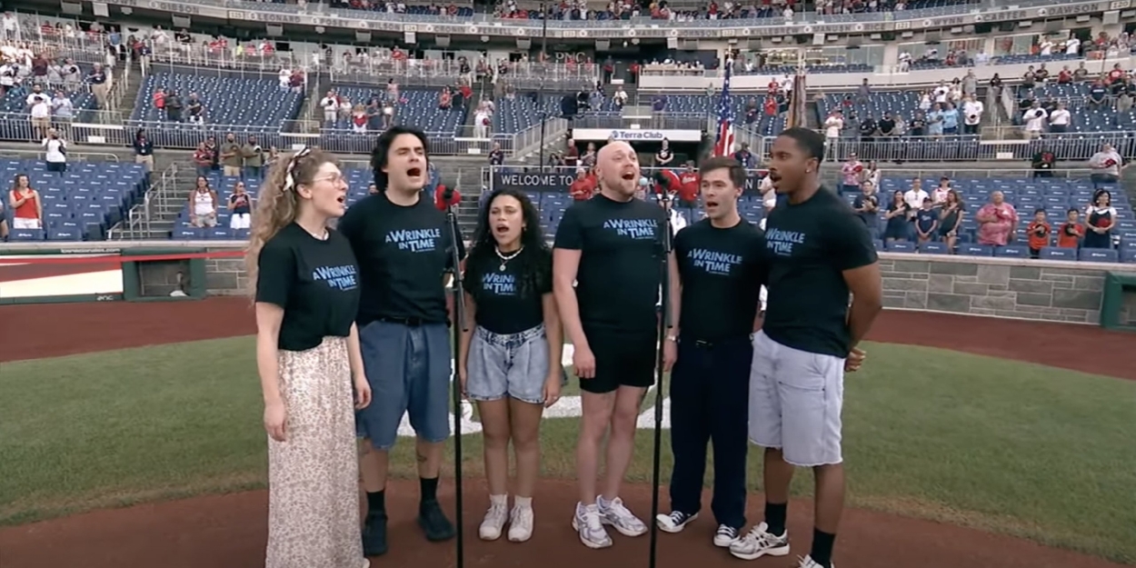 Video: A WRINKLE IN TIME Cast Sing National Anthem at Nationals Park
