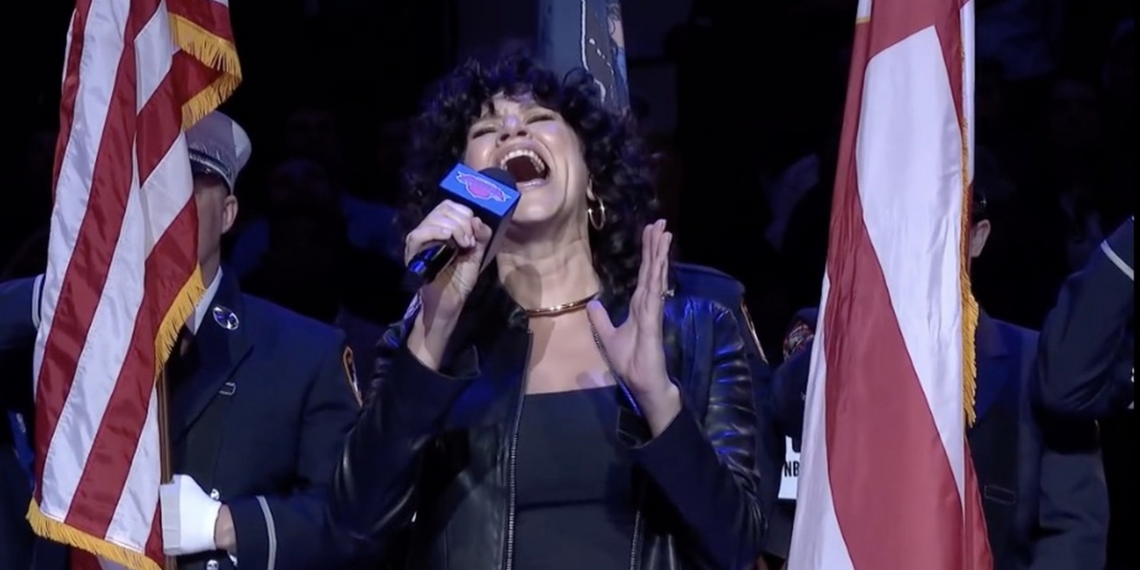 Video: Mandy Gonzalez Sings the National Anthem at Knicks Game