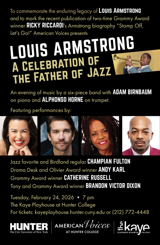 Louis Armstrong: A Celebration of the Father of Jazz at Kaye Playhouse ...