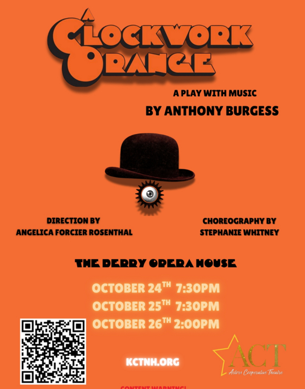 A Clockwork Orange: A Play with Music - Actors Cooperative Theatre ...