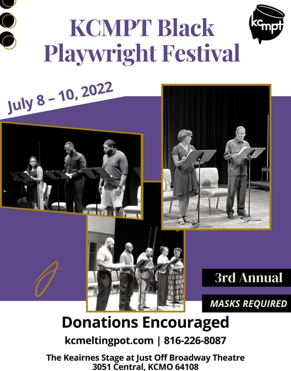 KCMPT Black Playwright Festival 2022 - KC Melting Pot Stage Mag