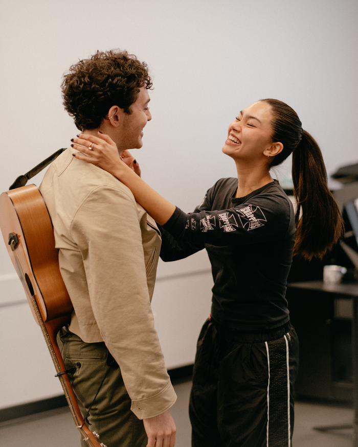 Photos: Ali Louis Bourzgui and Myra Molloy in HADESTOWN Rehearsals