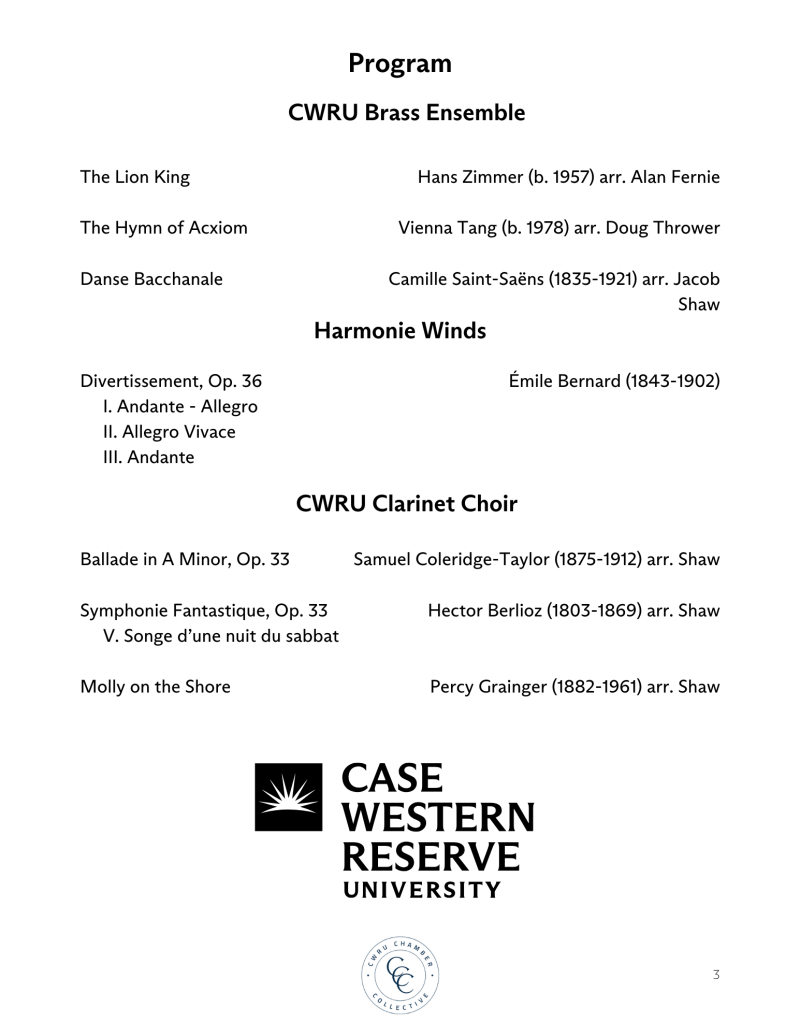 CWRU Chamber Collective - MALTZ PERFORMING ARTS CENTER Stage Mag